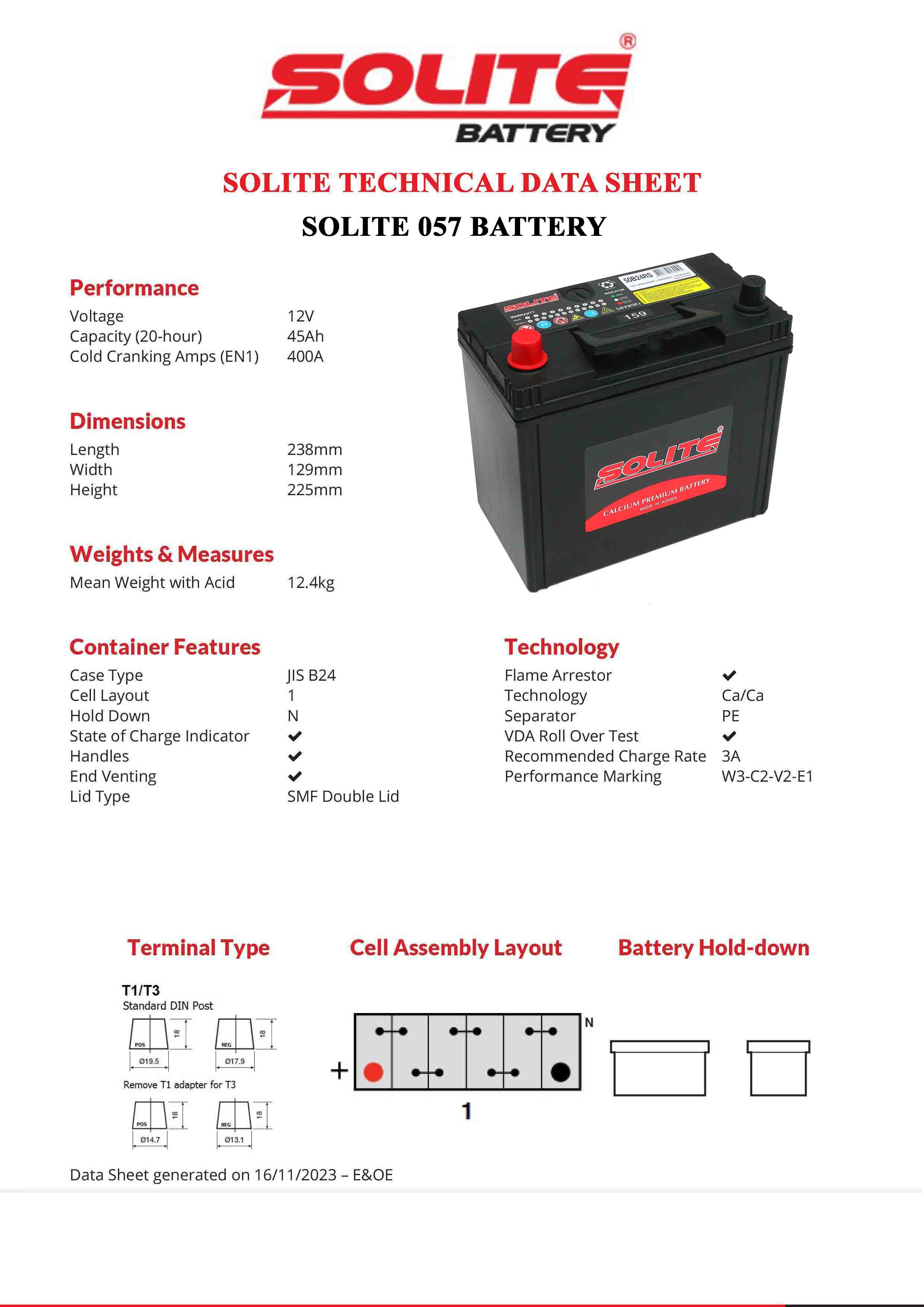 SST3057-48 BATTERY